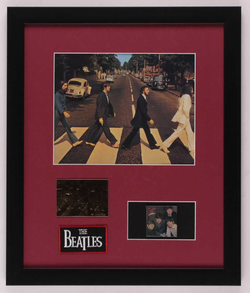 The Beatles 16x19 Custom Framed Photo Display with 23 KT Gold Card ...