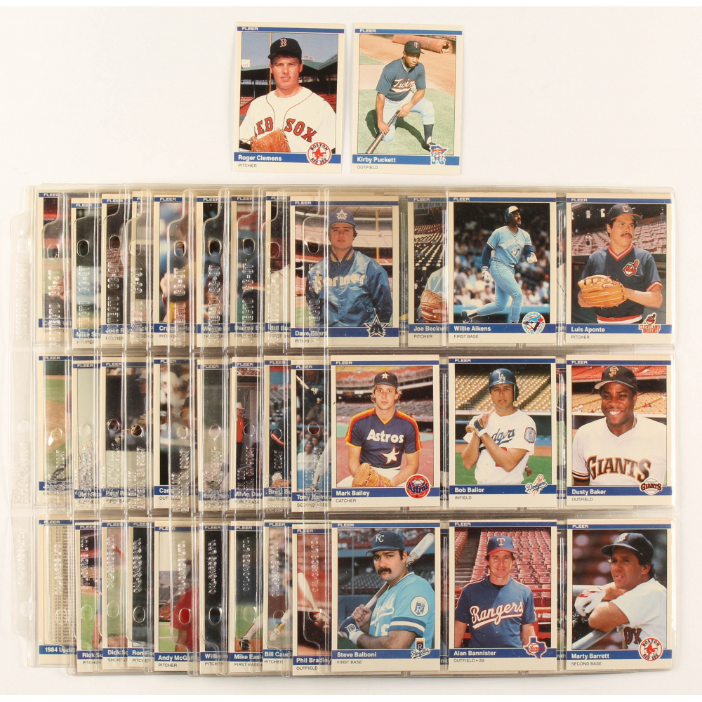 1984 Fleer Update Complete Set of (132) Baseball Cards with #27 Roger ...