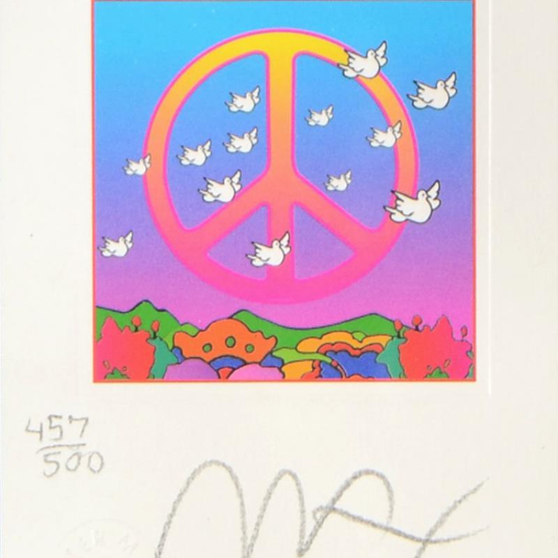 Peter Max Signed "Peace with Doves" Limited Edition 10x11 Custom Framed ...