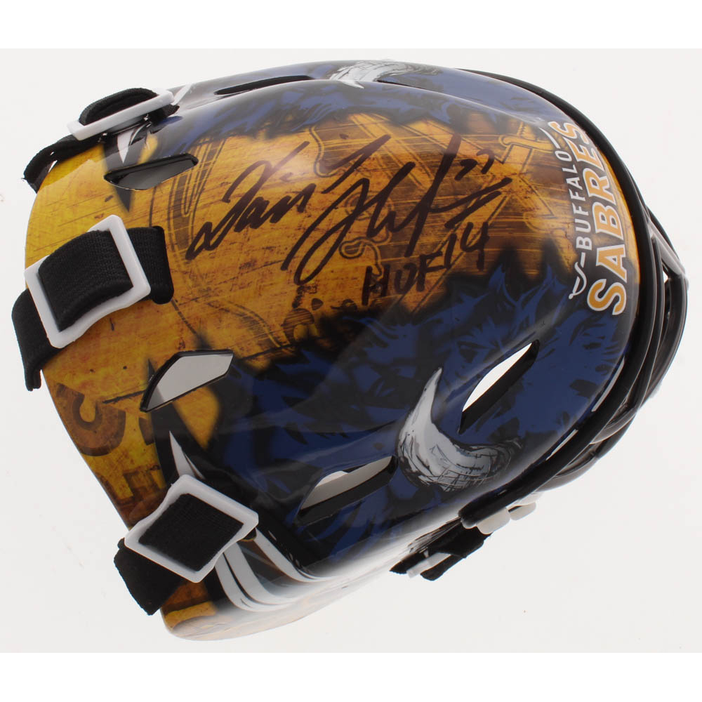 Dominik Hasek Signed Sabres Mini Goalie Mask Inscribed "HOF 14 ...