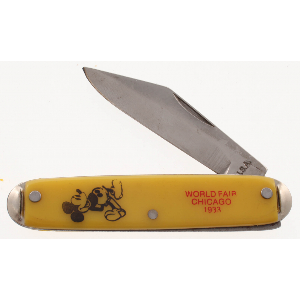 Vintage 1933 Chicago World Fair "Mickey Mouse" Pocket Knife | Pristine ...