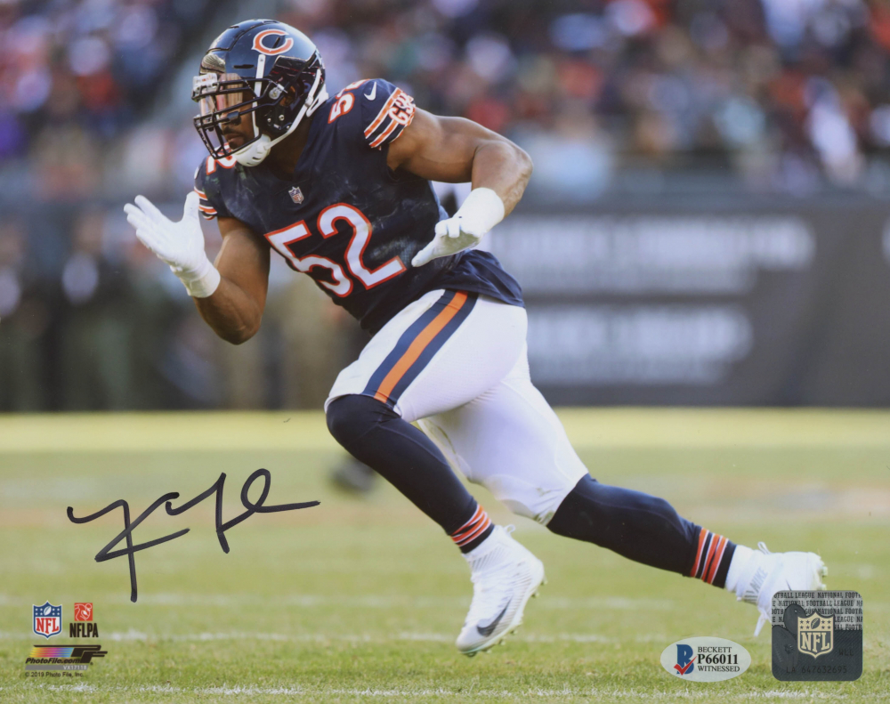 Khalil Mack Signed Bears 8x10 Photo (Beckett COA) | Pristine Auction