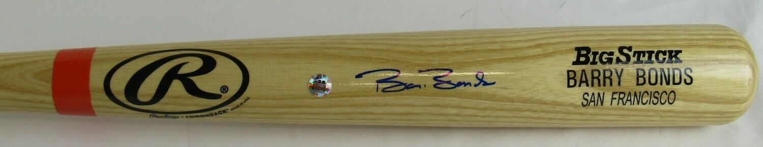 Barry Bonds Signed Rawlings Adirondack Big Stick Player Model Baseball ...