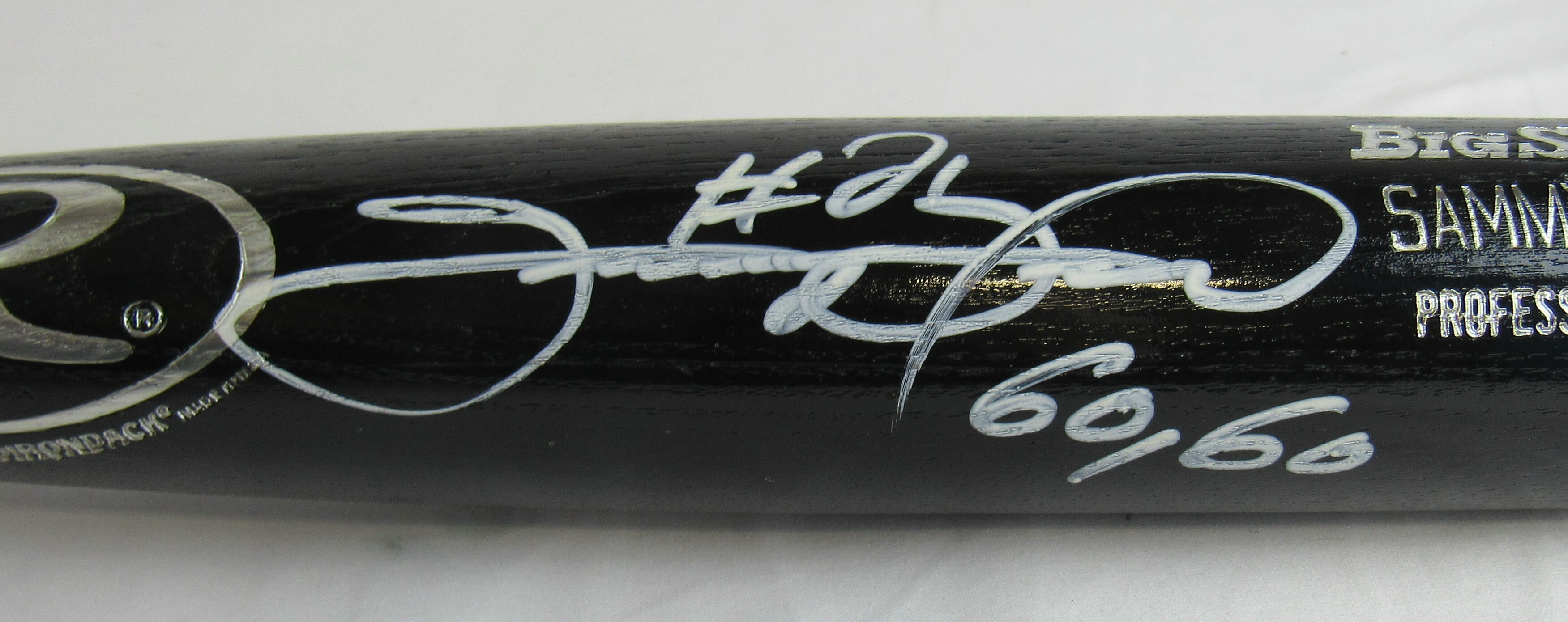 Sammy Sosa Signed LE Rawlings Adirondack Player Pro Model Baseball Bat ...
