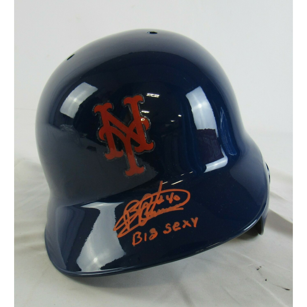 Bartolo Colon Signed Mets Authentic Full-Size Batting Helmet Inscribed ...