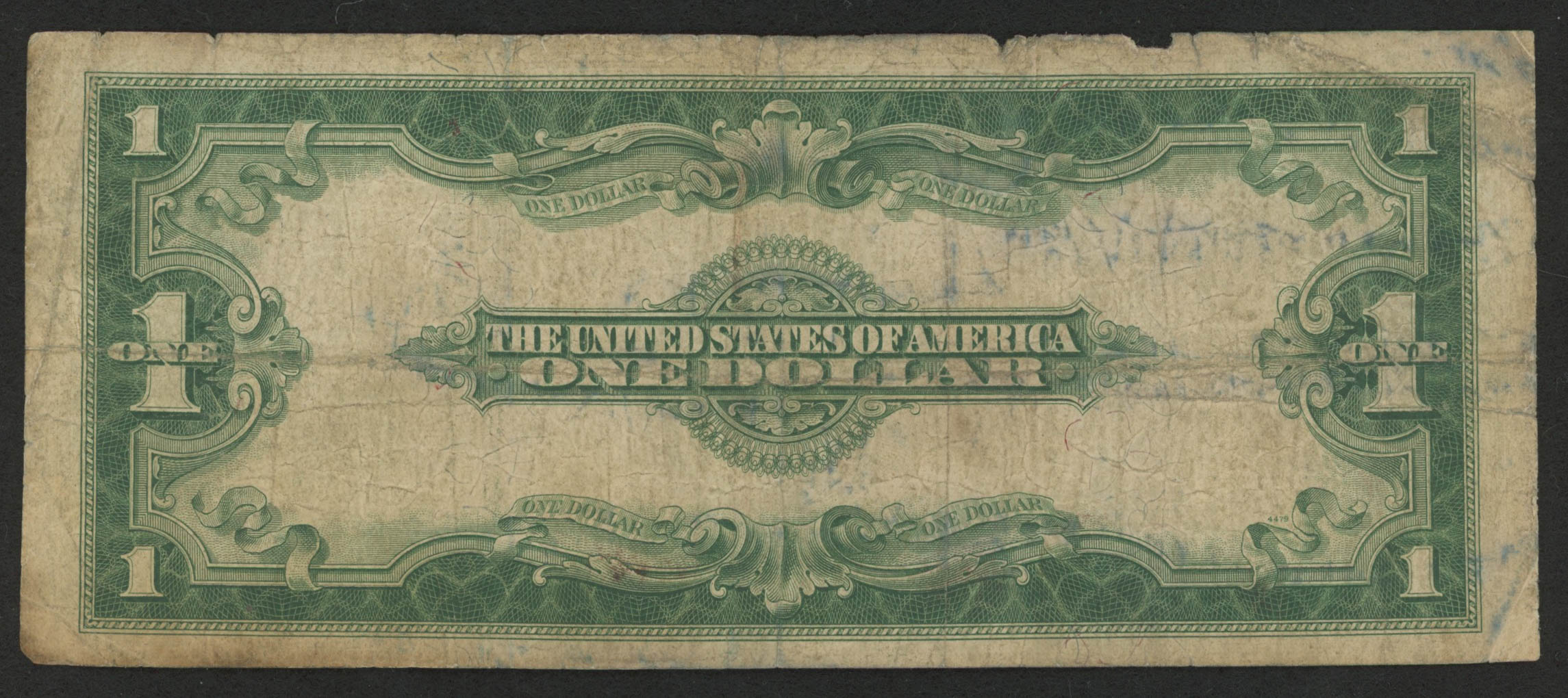 1923 $1 One Dollar Blue Seal Large Size Silver Certificate Bank Note ...