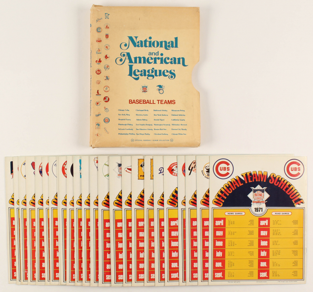 1971 Official Set of (24) Baseball Album Collection | Pristine Auction