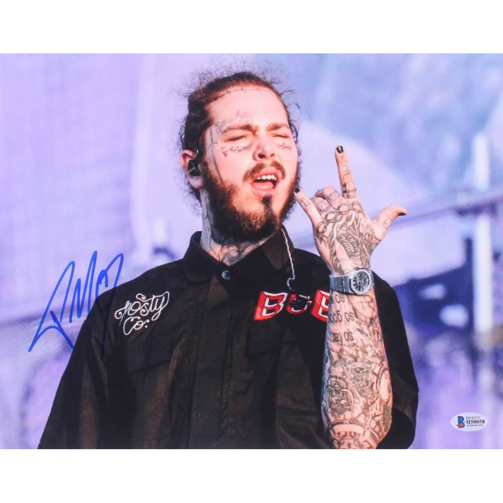 Post Malone Signed 11x14 Photo (Beckett COA) | Pristine Auction