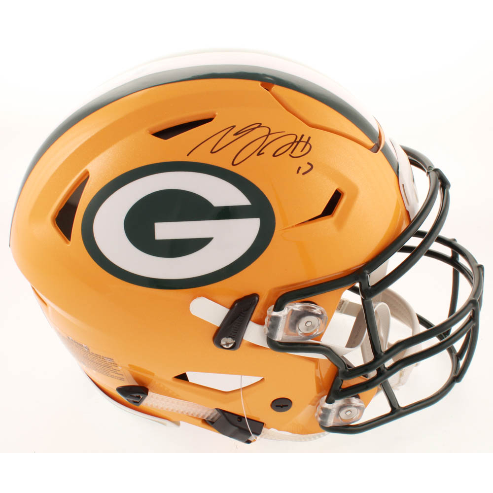 Davante Adams Signed Packers Full-Size Authentic On-Field SpeedFlex ...