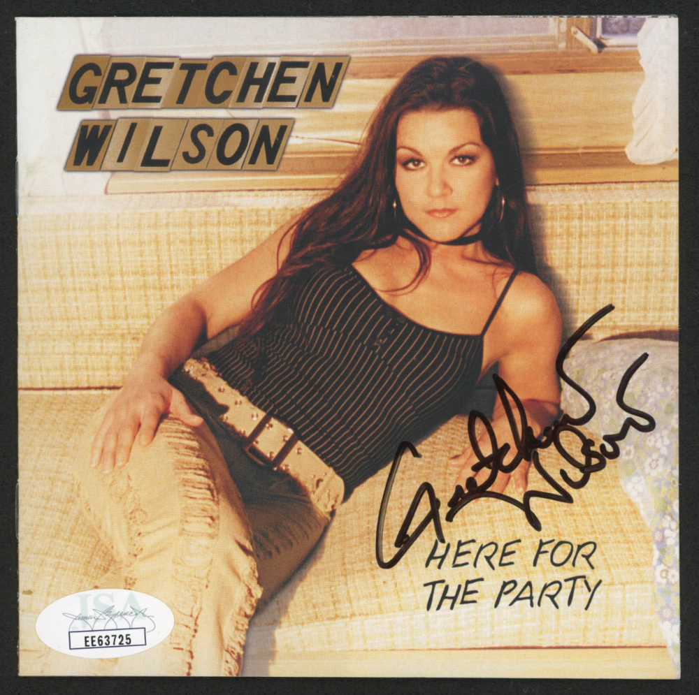 Gretchen Wilson Signed "Here For the Party" CD Album Cover (JSA COA) | Pristine Auction