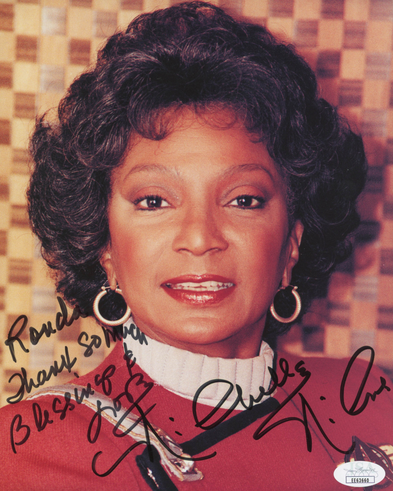 Nichelle Nichols Signed "Star Trek" 8x10 Photo Inscribed "Thanks So ...