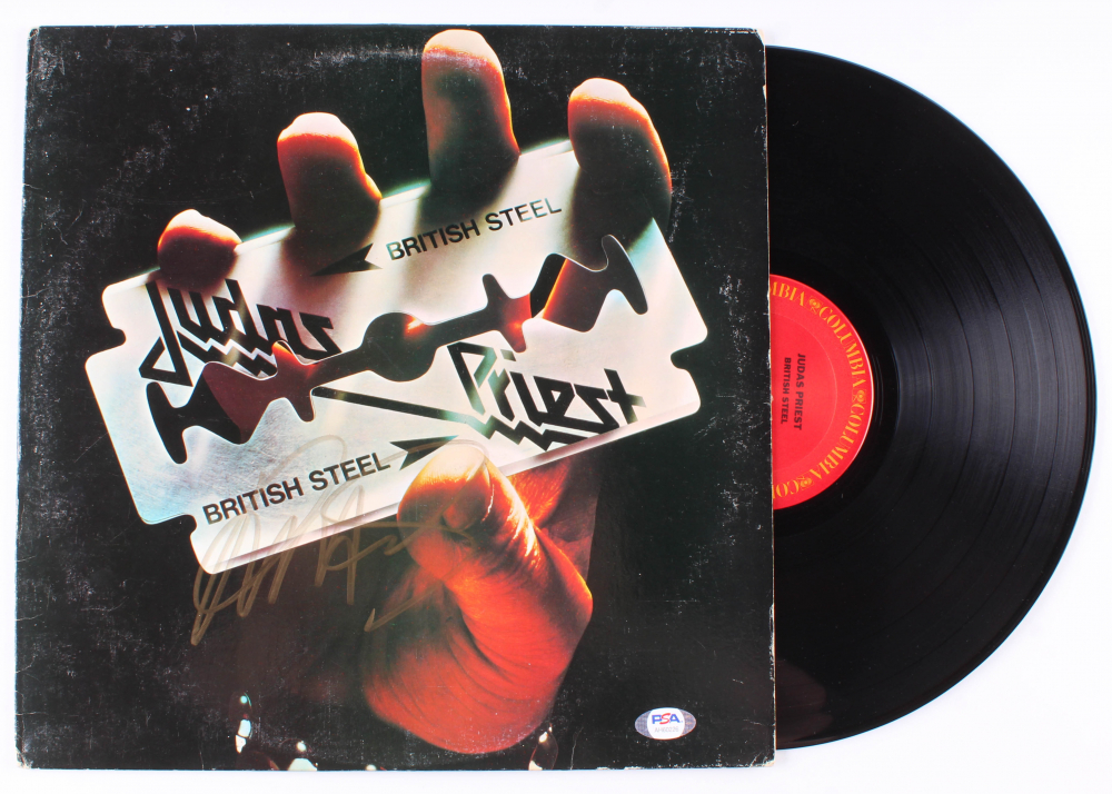 Rob Halford Signed "British Steel" Vinyl Record Album (PSA COA ...