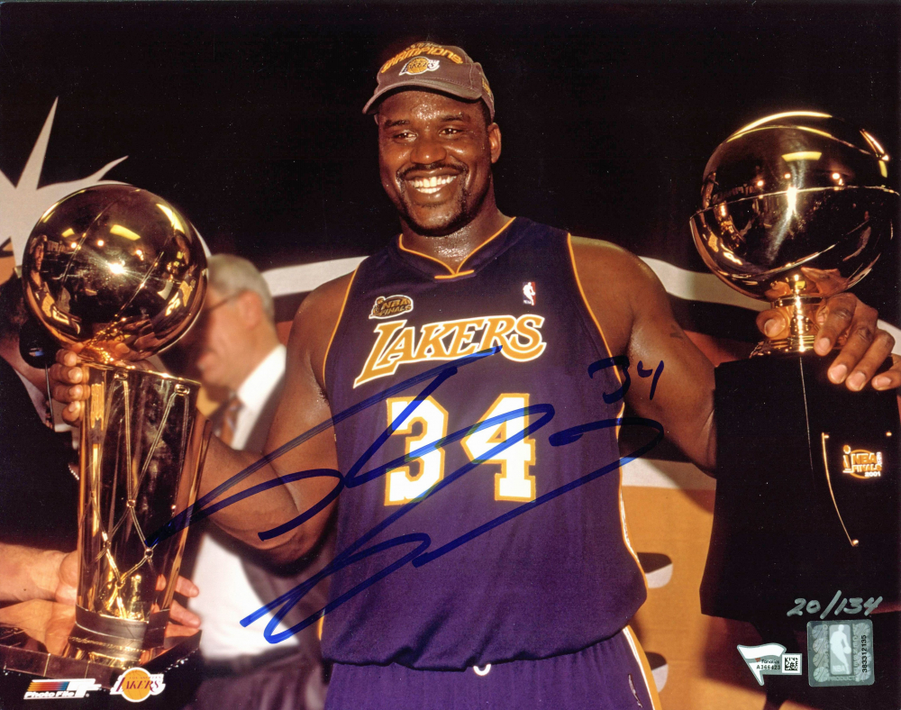 Shaquille O'Neal Signed LE Lakers 2000-01 NBA Finals MVP 11x14 Photo ...