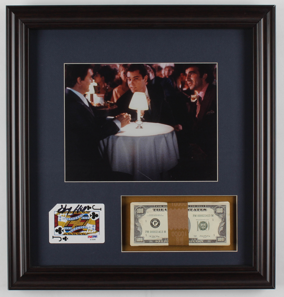 Henry Hill Signed "Goodfellas" 16.5x17.5 Custom Framed Playing Card ...