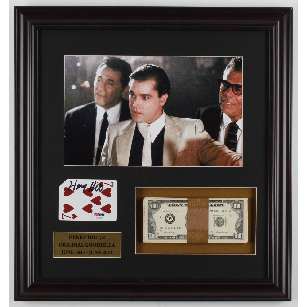 Henry Hill Signed "Goodfellas" 16.5x17.5 Custom Framed Playing Card ...