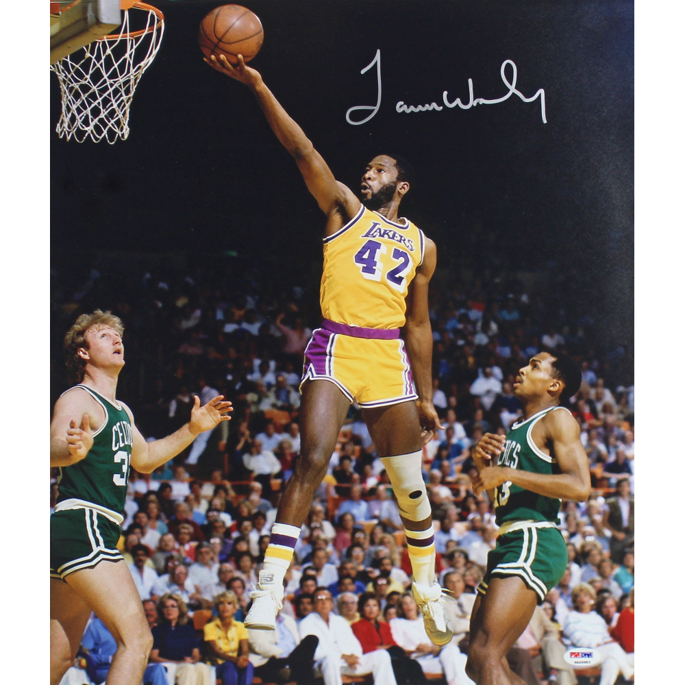 James Worthy Signed Lakers 16x20 Photo (PSA) | Pristine Auction