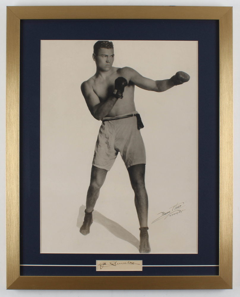 Max Schmeling Signed 20x25 Custom Framed Cut Display with 1940 Original ...