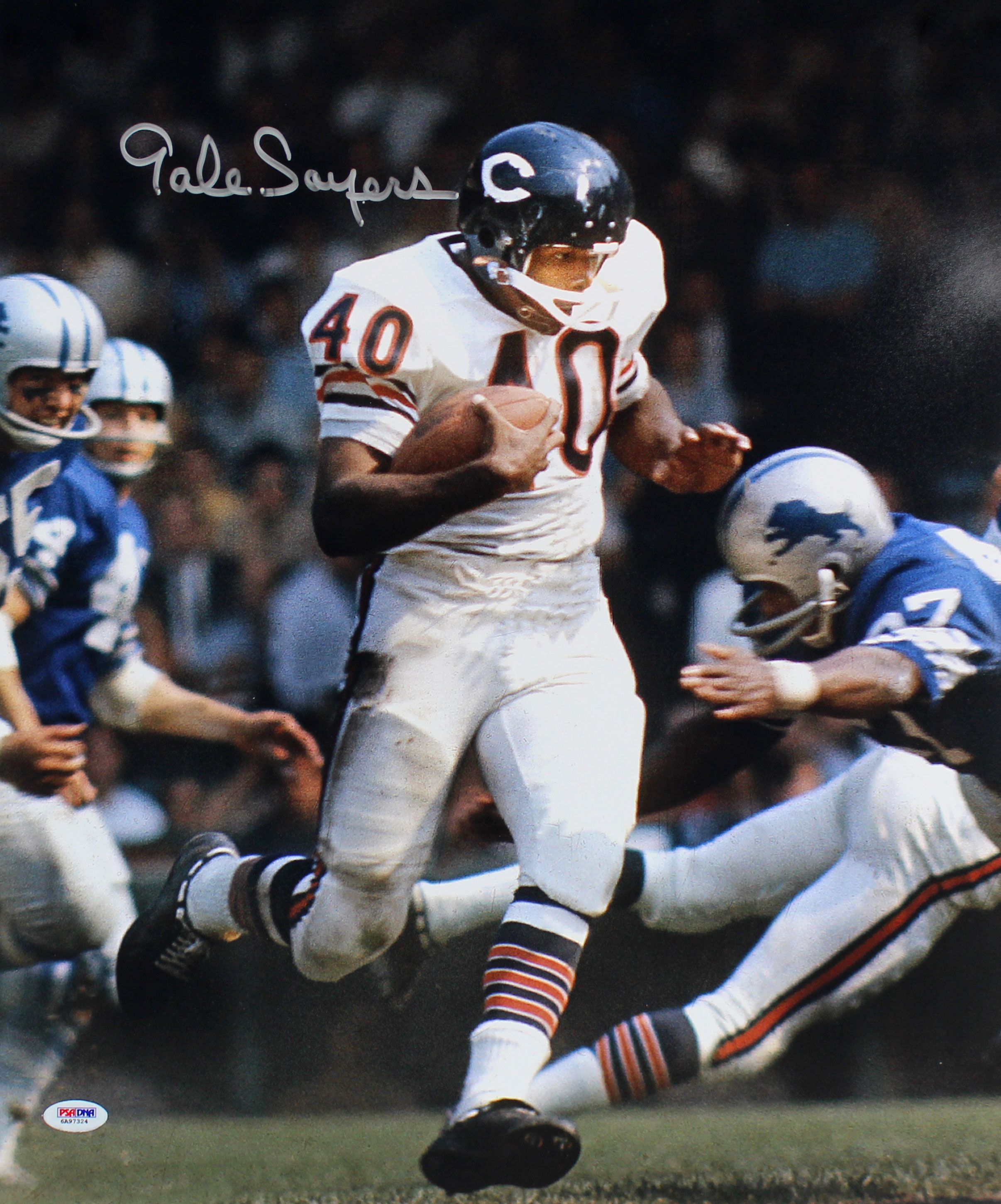 Gale Sayers Signed Bears 16x20 Photo (PS) | Pristine Auction
