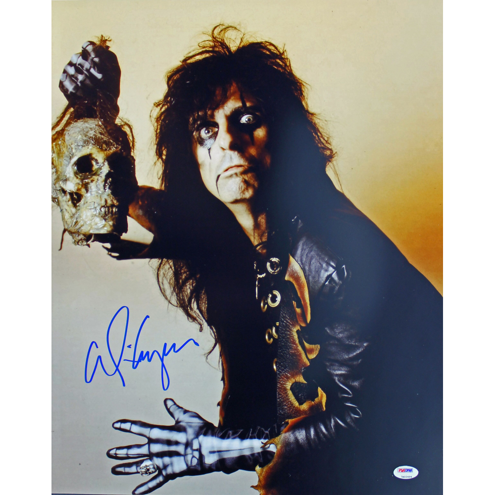 Alice Cooper Signed 16x20 Photo (PSA COA) | Pristine Auction