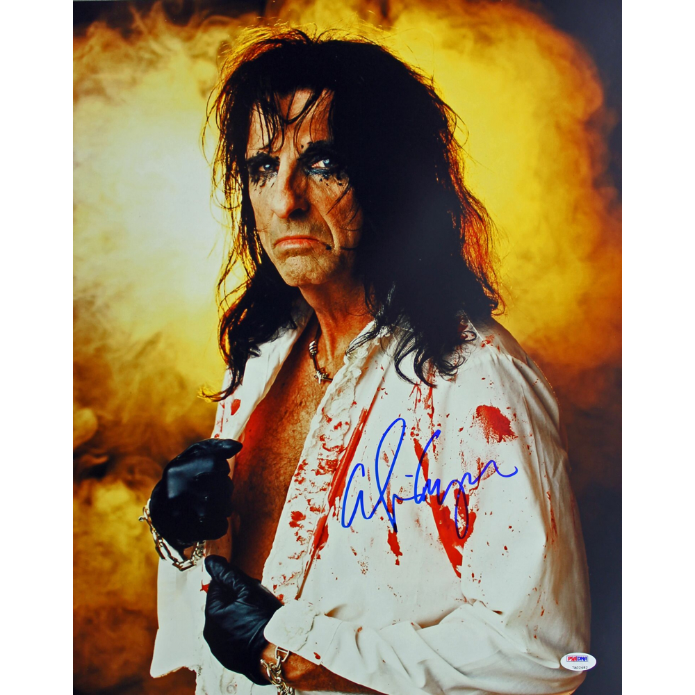Alice Cooper Signed 16x20 Photo (PSA COA) | Pristine Auction