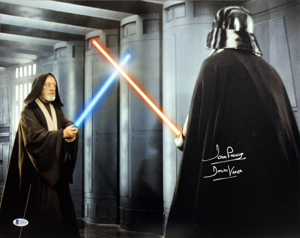 David Prowse Signed "Star Wars" 16x20 Photo Inscribed "Darth Vader ...
