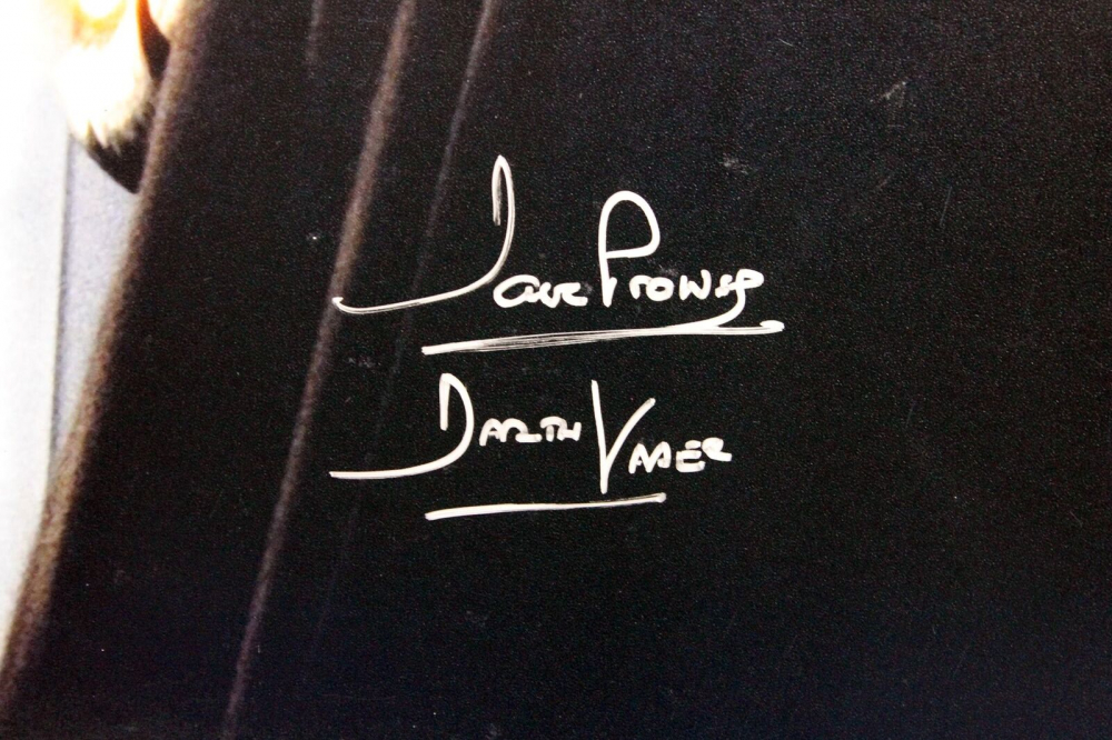 David Prowse Signed "Star Wars" 16x20 Photo Inscribed "Darth Vader ...