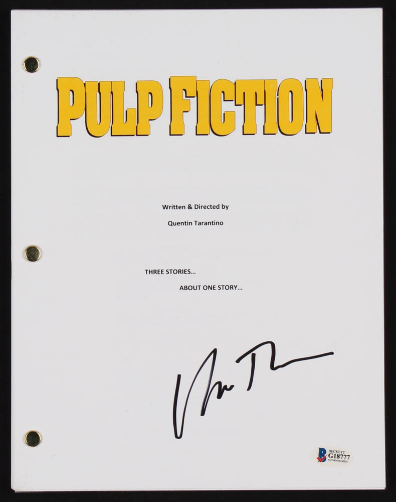 Uma Thurman Signed "Pulp Fiction" Script (Beckett COA) | Pristine Auction
