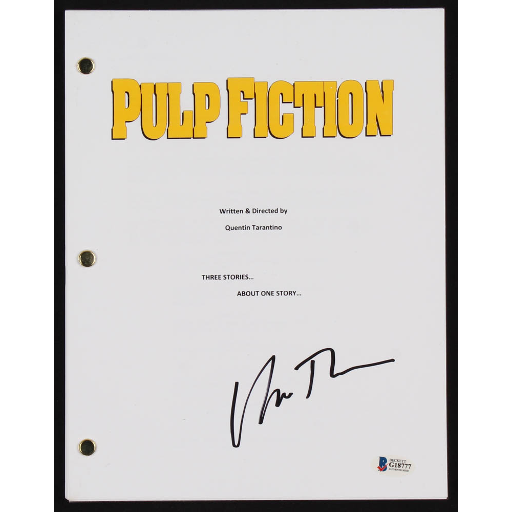 Uma Thurman Signed "Pulp Fiction" Script (Beckett COA) | Pristine Auction