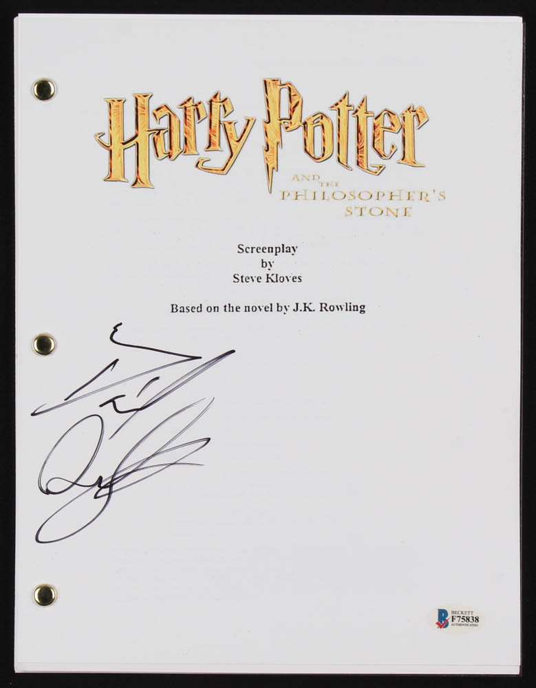 Daniel Radcliffe Signed "Harry Potter and the Philosopher's Stone ...