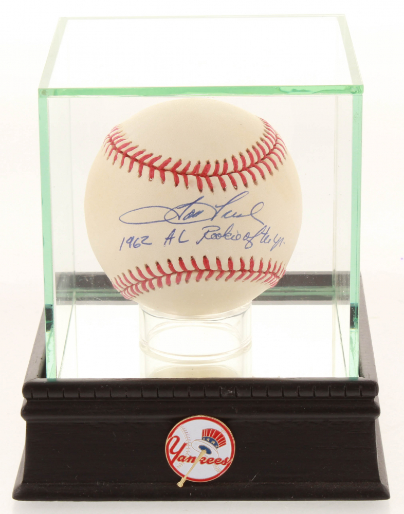 Tom Tresh Signed OAL Baseball Inscribed "1962 AL Rookie of The Year ...