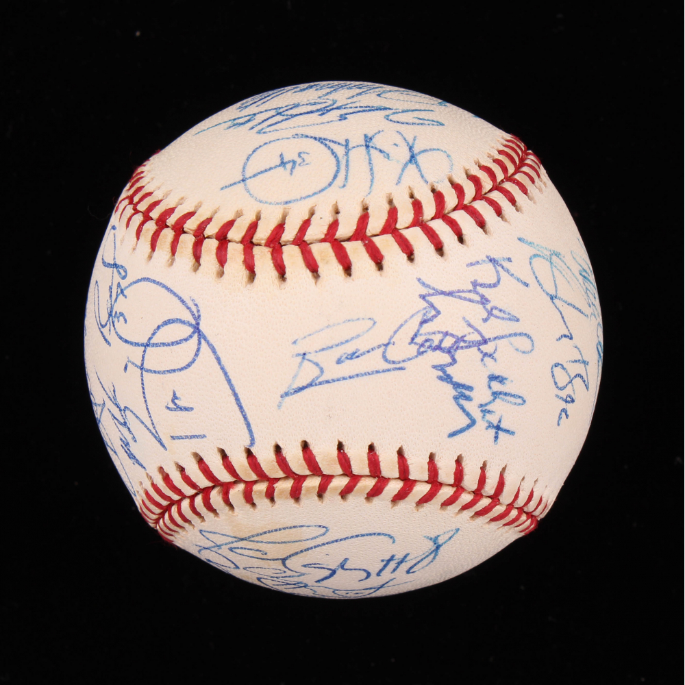Braves OML Baseball Team-Signed by (27) with Bobby Cox, Chipper Jones ...