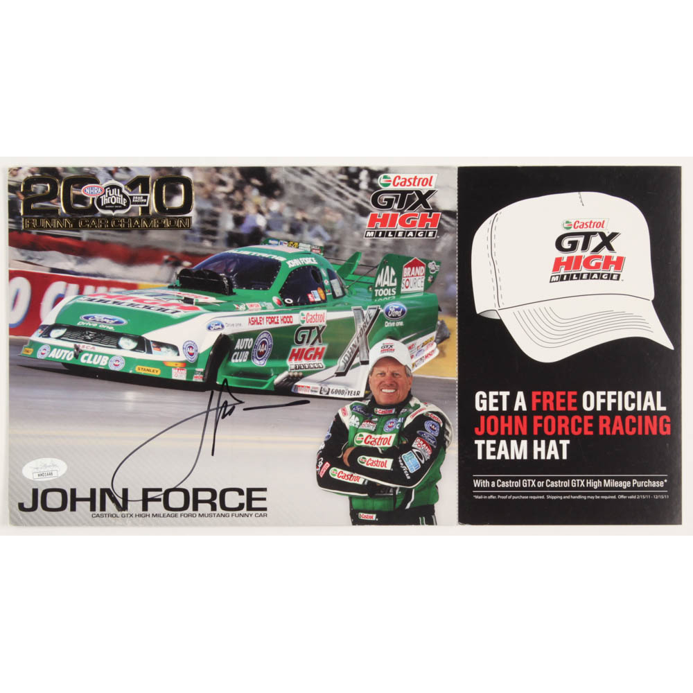 John Force Signed 8.5x11 Photo Card (JSA COA) | Pristine Auction