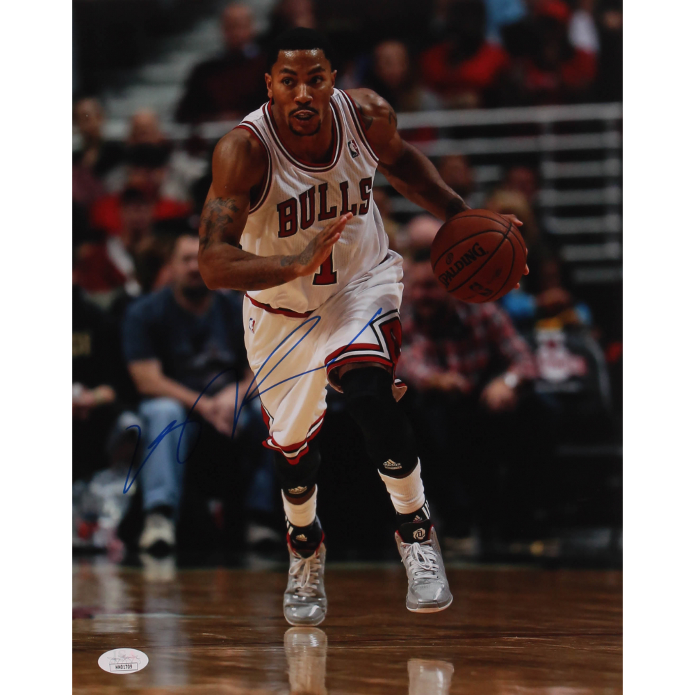 Derrick Rose Signed Bulls 11x14 Photo (JSA Hologram) | Pristine Auction