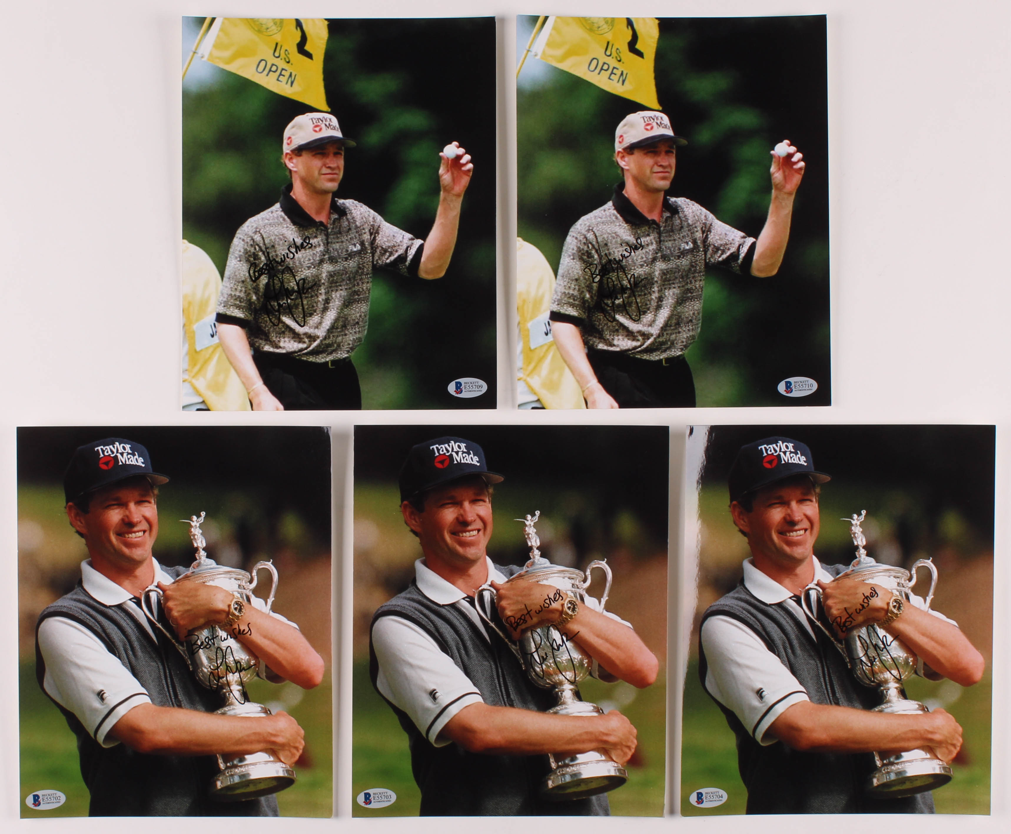 Lot of (5) Lee Jansen Signed 8x10 Photos Inscribed "Best Wishes ...