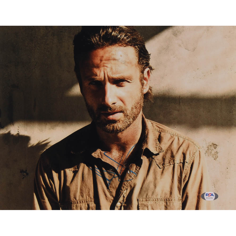 Andrew Lincoln Signed "The Walking Dead" 11x14 Photo (PSA COA ...