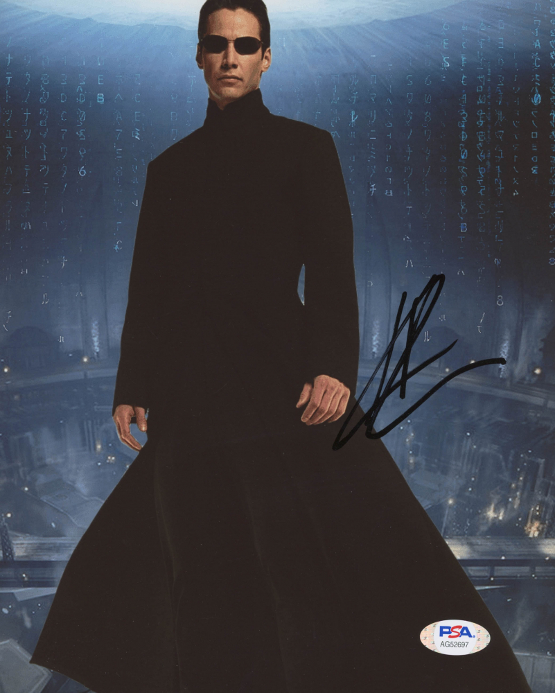 Keanu Reeves Signed "The Matrix" 8x10 Photo (PSA COA) | Pristine Auction