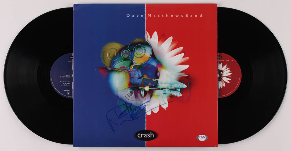 Dave Matthews Signed Dave Matthews Band "Crash" Vinyl Record Album ...