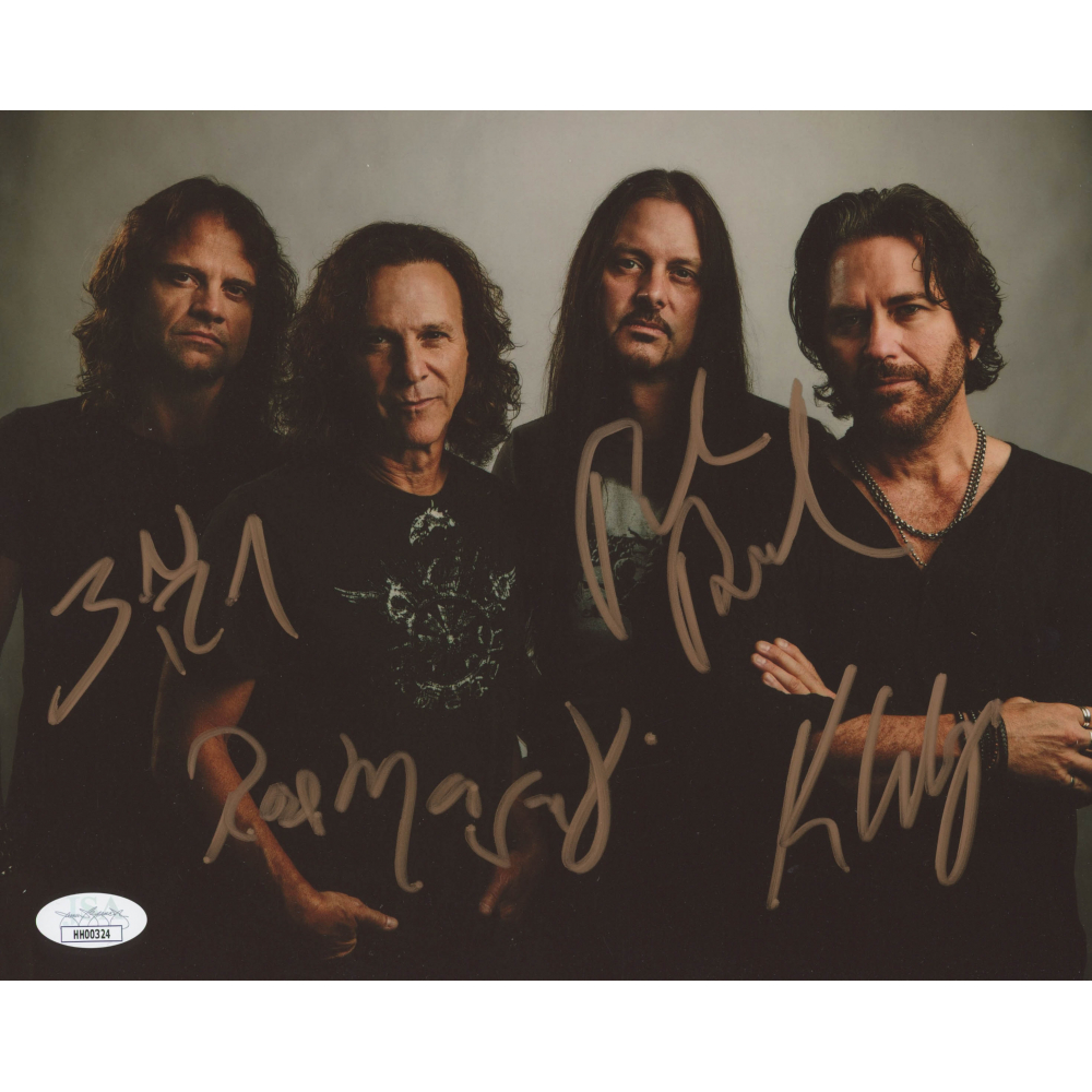 Winger 8x10 Photo Band-Signed by (4) With Kip Winger, Paul Young, Rod ...