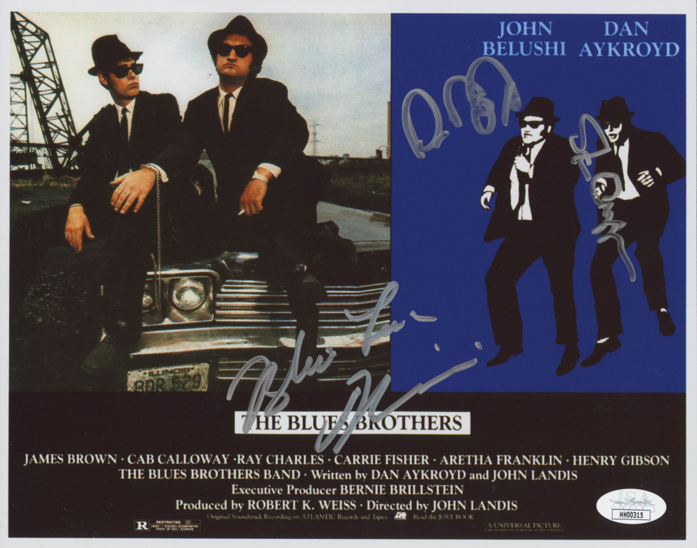 Dan Aykroyd, Steve Cropper, & "Blue" Lou Marini Signed "The Blues Brothers" 8x10 Photo (JSA COA ...