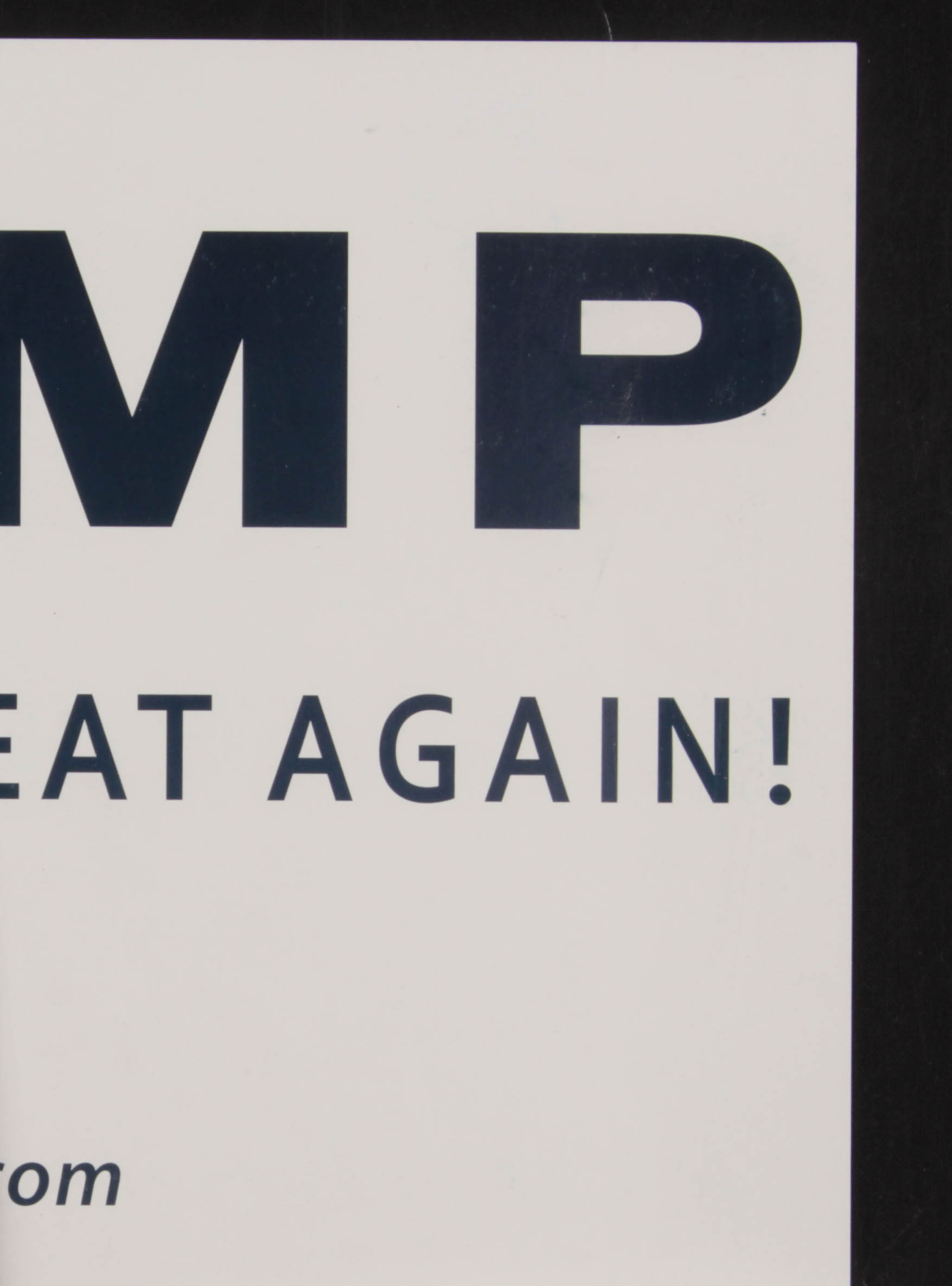 Donald Trump Signed 13x19 Campaign Poster (PSA Hologram) | Pristine Auction