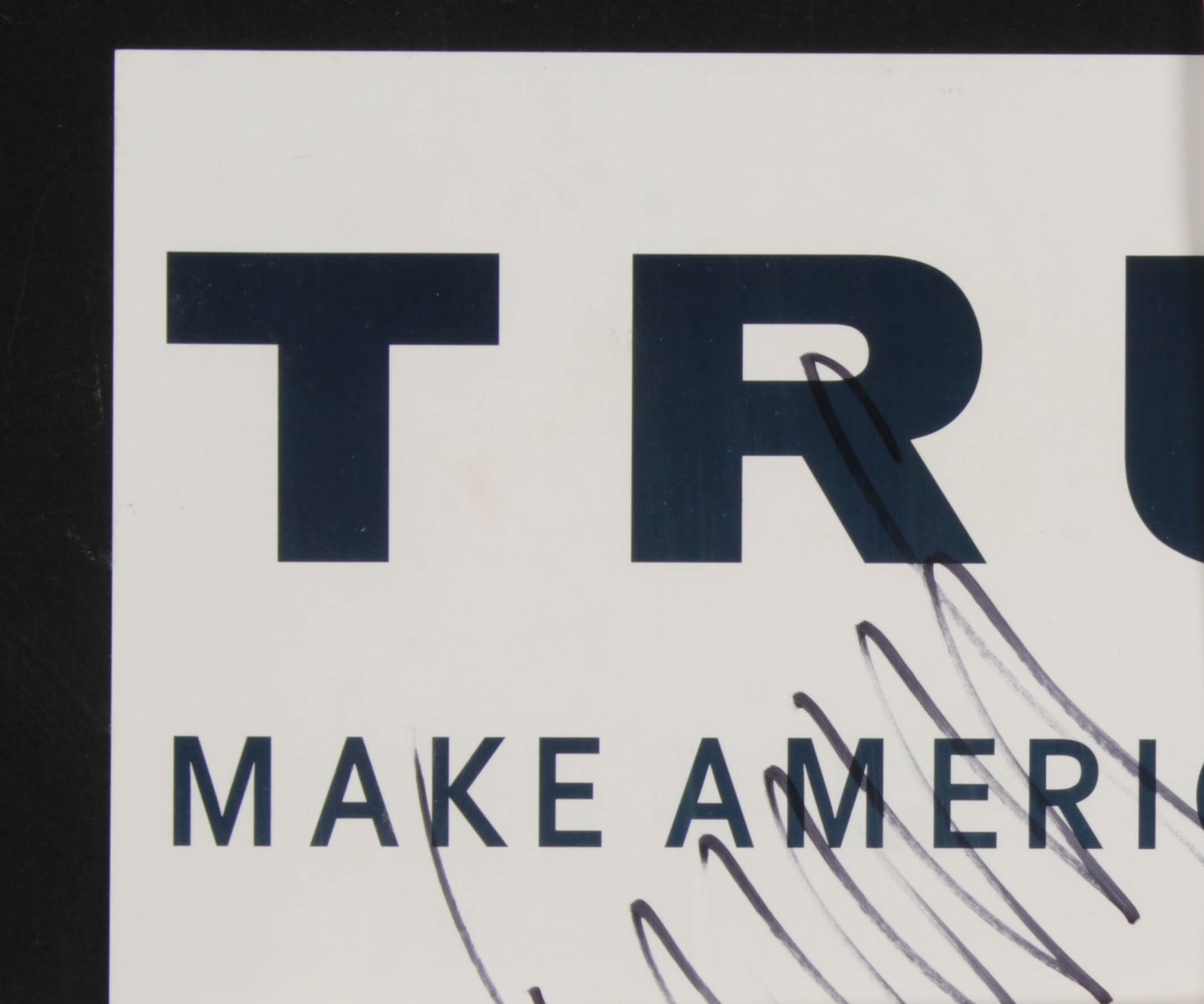 Donald Trump Signed 13x19 Campaign Poster (PSA Hologram) | Pristine Auction