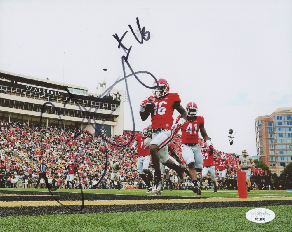Isaiah McKenzie Signed Georgia Bulldogs 8x10 Photo (JSA COA) | Pristine ...