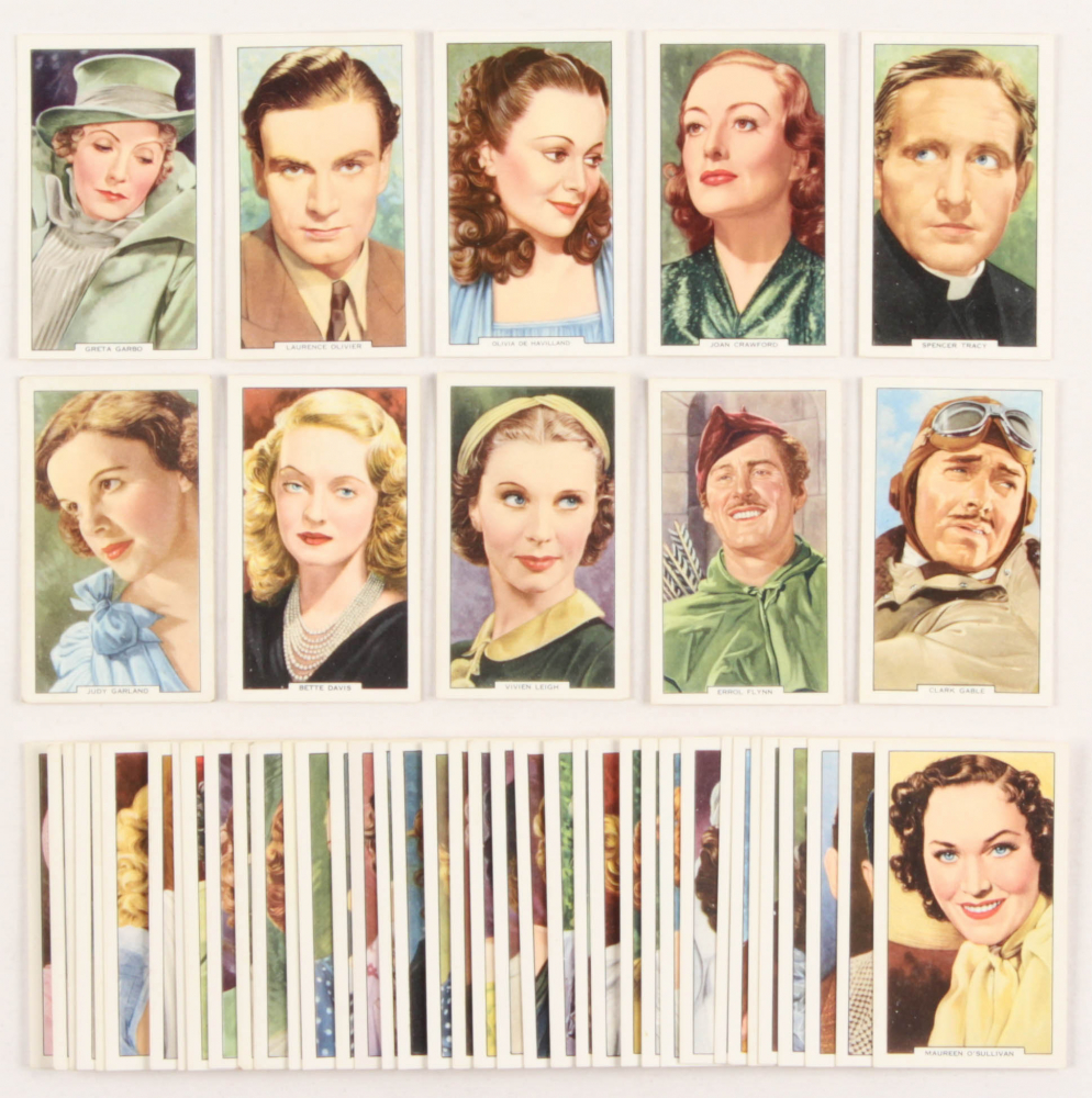 1939 Gallaher "My Favorite Part" Complete Set of (48) Cigarette Cards ...