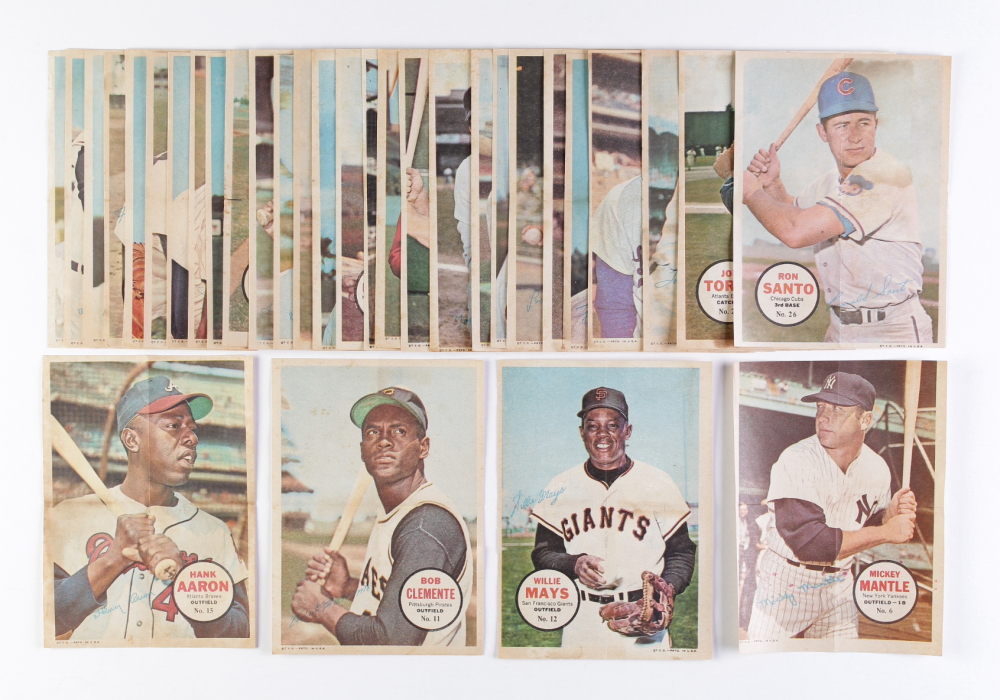 1967 Topps Posters Inserts Baseball Complete Set of (32) Cards with ...