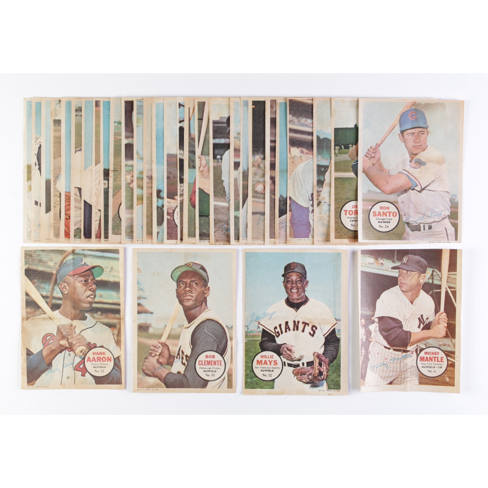 1967 Topps Posters Inserts Baseball Complete Set of (32) Cards with ...