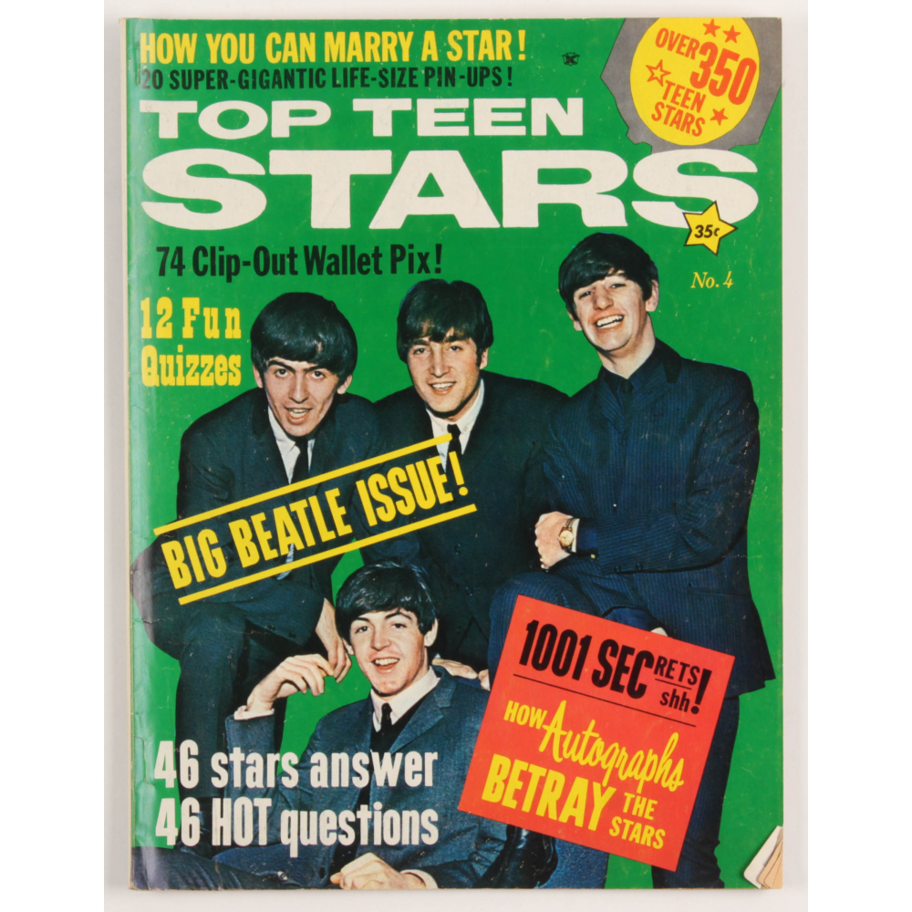1964 The Beatles Top Teen Stars Magazine | Pristine Auction