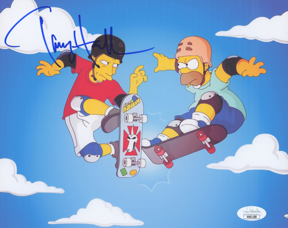 Tony Hawk Signed "The Simpsons" 8x10 Photo (JSA COA) | Pristine Auction