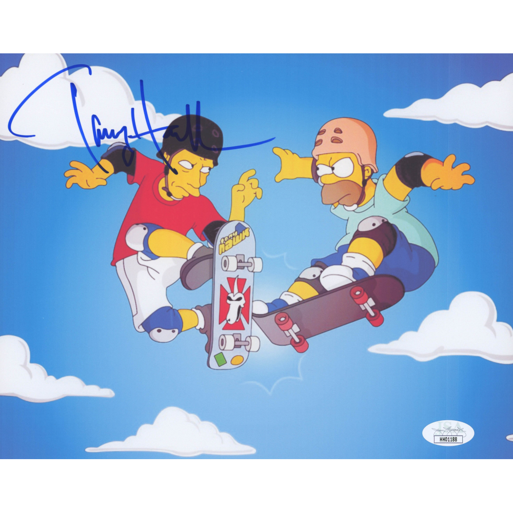 Tony Hawk Signed "The Simpsons" 8x10 Photo (JSA COA) | Pristine Auction