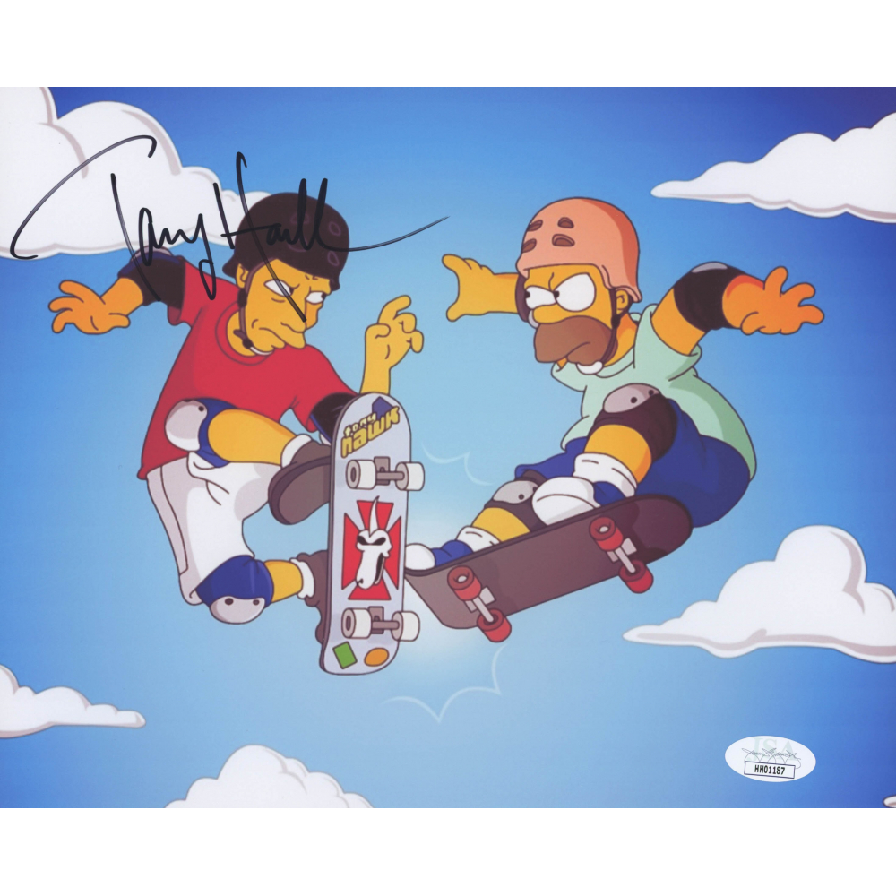Tony Hawk Signed "The Simpsons" 8x10 Photo (JSA COA) | Pristine Auction