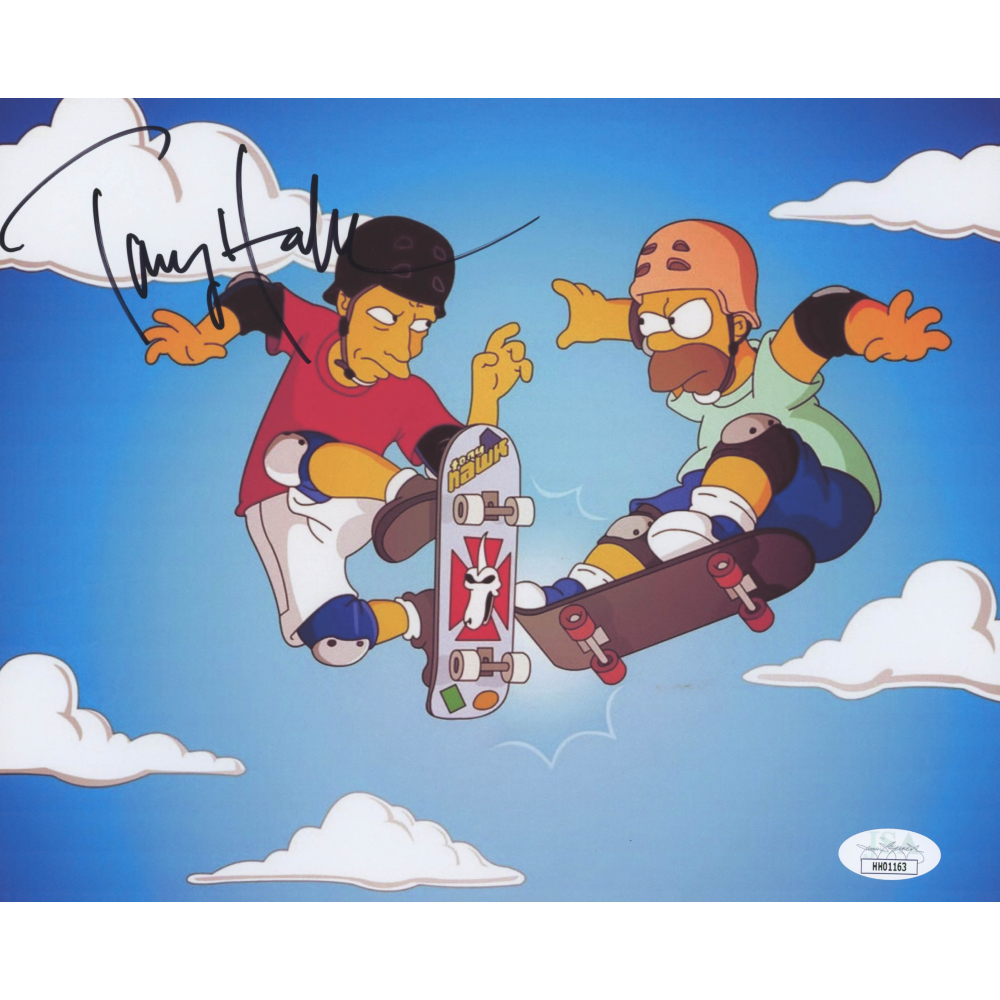 Tony Hawk Signed "The Simpsons" 8x10 Photo (JSA COA) | Pristine Auction